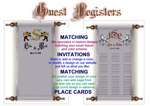 Guest Register Scrolls
